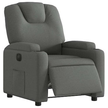 vidaXL Relaxsessel Elektrisch Dunkelgrau Stoff | METRO
