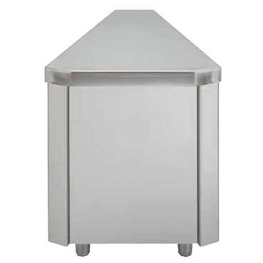 Neutraal self-service meubilair buitenhoek 45° - 700x700x850 mm ...