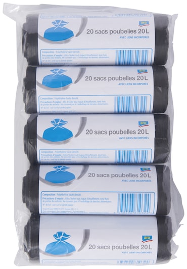 aro Sac poubelle 5 rouleaux 20 L x 20 | METRO