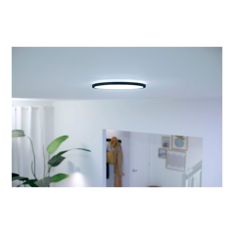 PHILIPS WIZ - Plafon Led Wiz 14W 1300Lm Ø242Mm Marco Negro Philips | METRO