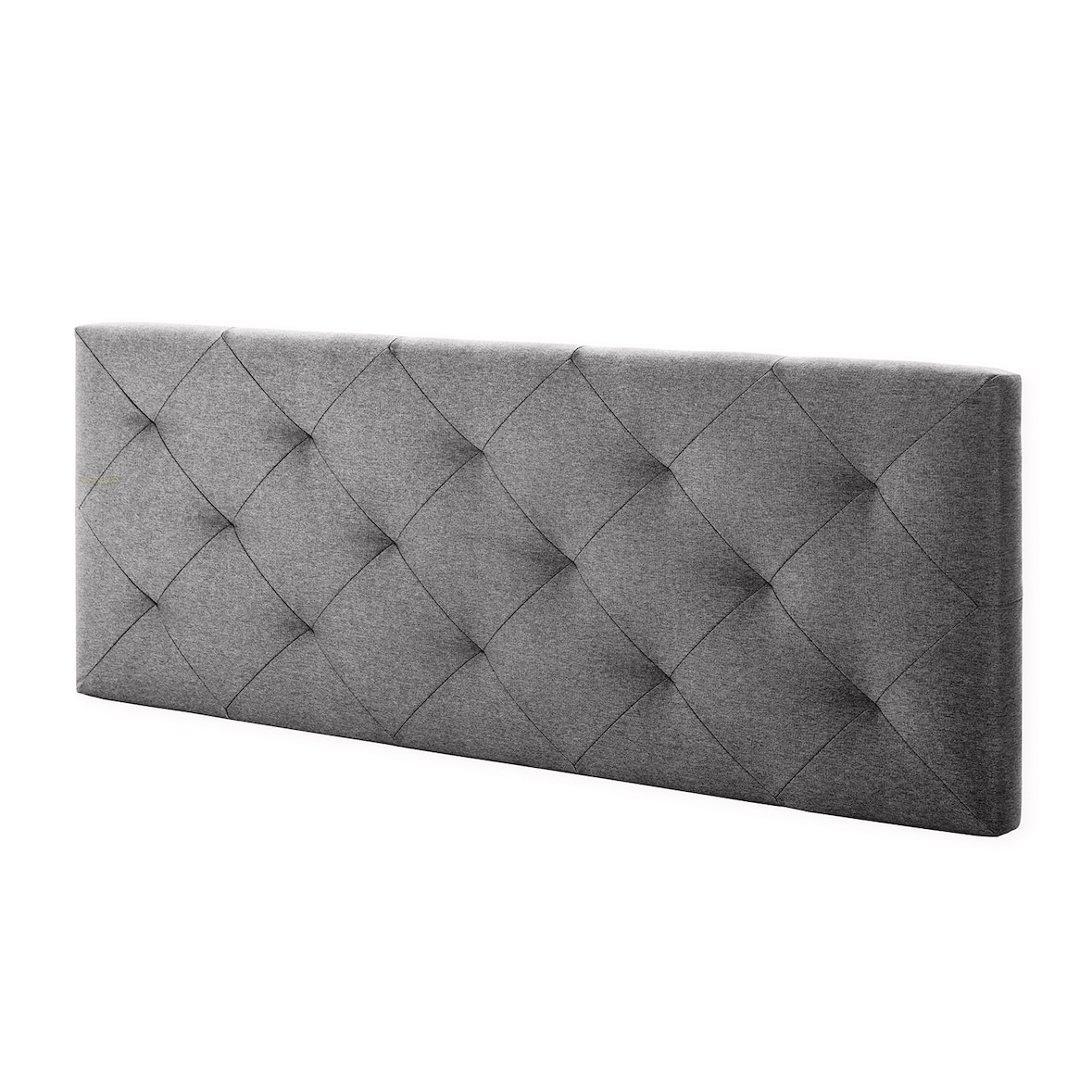 Testiera Milano rivestita in tela 90x60 cm color grigio | METRO