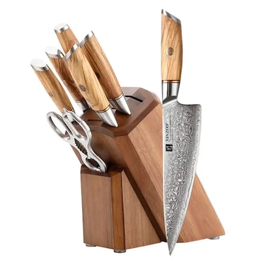 XinZuo - Damascus messenset 8-delig - B37 Lan series | Makro
