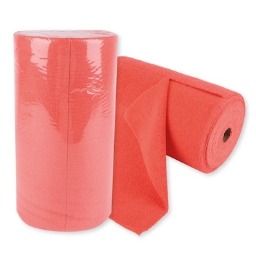 Mikrofasertücher auf Rolle aus Polyester/Polyamid perforiert Rot 1 ...