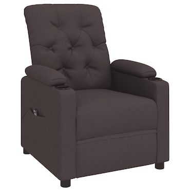 vidaXL Relaxsessel Elektrisch Dunkelbraun Stoff | METRO