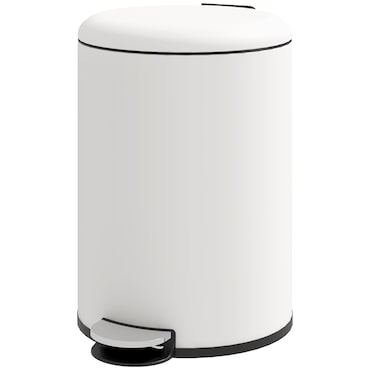HOMCOM Bidone Immondizia a Pedale da 20L 36x30x44.5 cm Crema | METRO