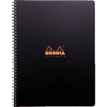Concept microfibre Notebook Rhodiactive A5+ Quadrille 5X5Mm 160 Pages ...