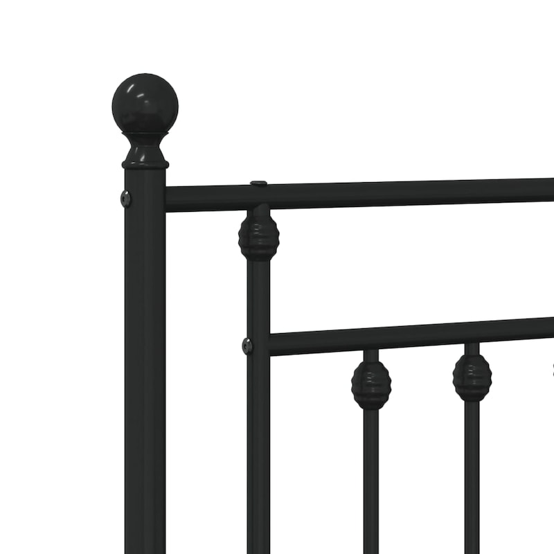 vidaXL Ersatz-Kopfteil Metall Schwarz 120 cm | METRO
