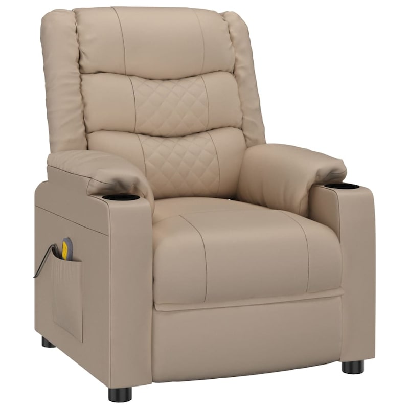 vidaXL Relaxsessel Cappuccino-Braun Kunstleder | METRO