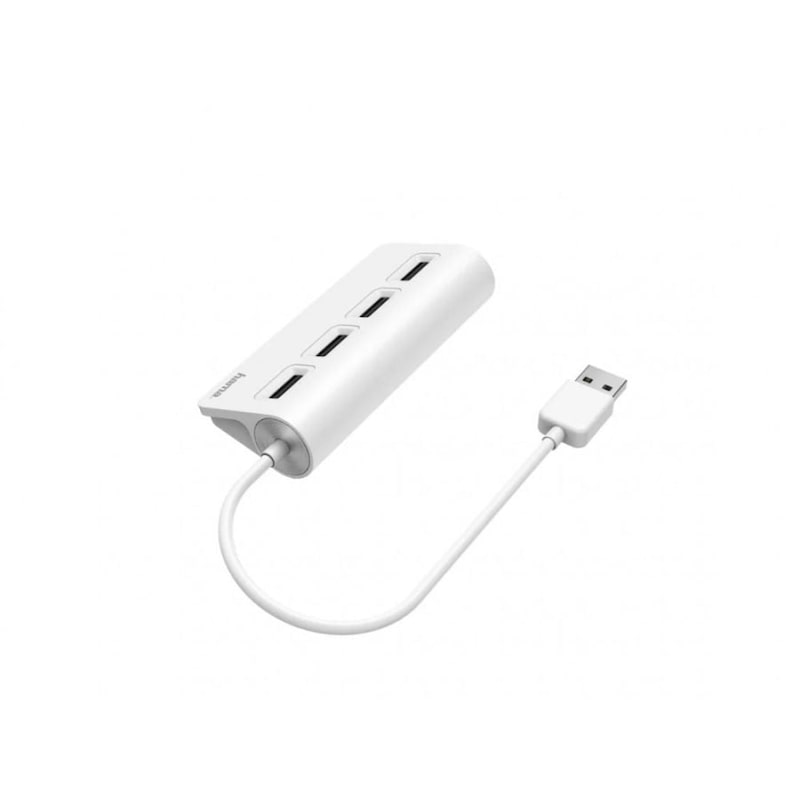 Hama Hub Usb 200120 Usb-A-Hub, 4 Ports, 480 Mbps, White | Makro