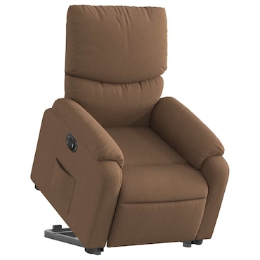 vidaXL Relaxsessel mit Aufstehhilfe Elektrisch Braun Stoff | METRO