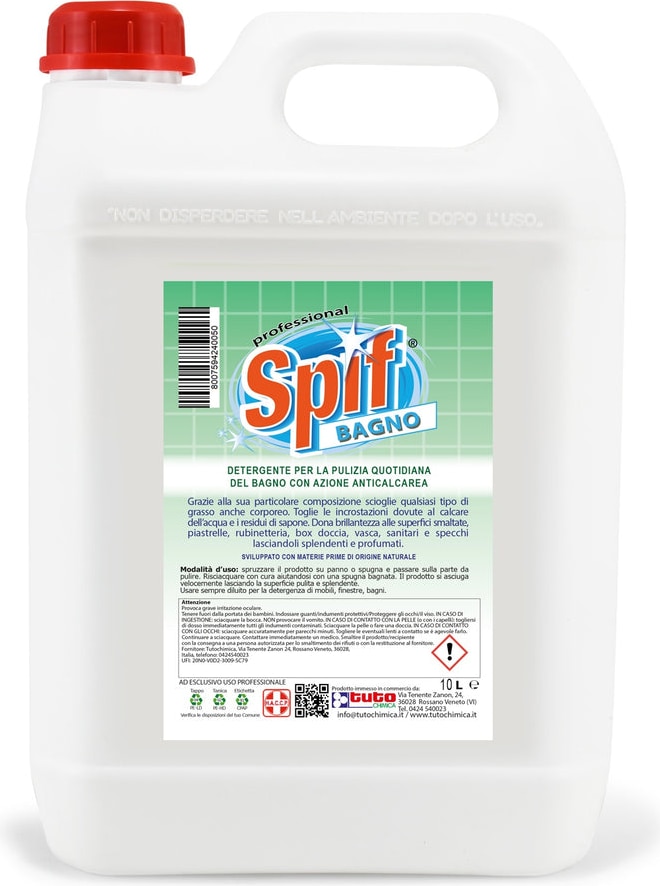 Spif Detergente Bagno 10 LT - Prodotto Professionale - HACCP | METRO