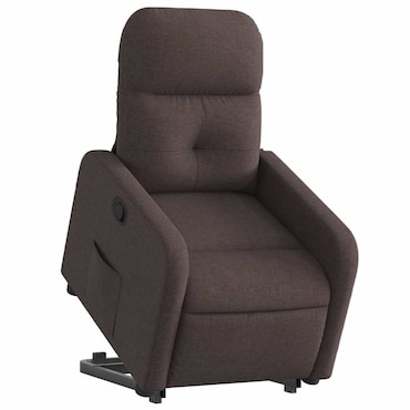 vidaXL Relaxsessel mit Aufstehhilfe Dunkelbraun Stoff | METRO