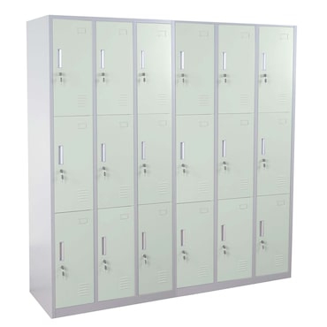 Locker Boston T829, lockerkast waardevolle spullen, metaal 18 vakken ...