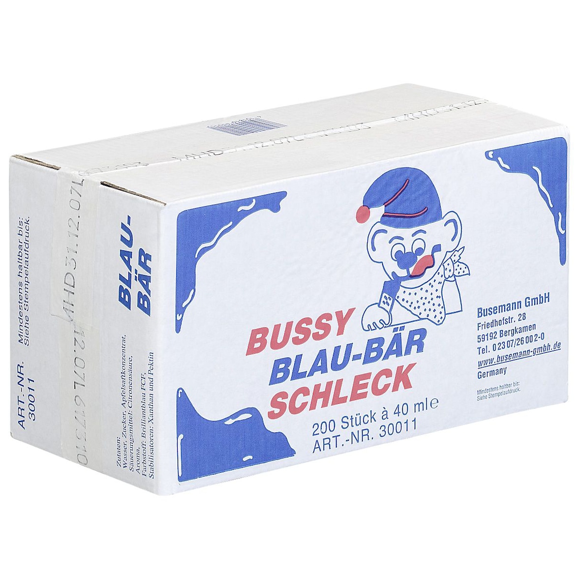 Bussy Wassereis Waldbeere, 200 x 40 ml (8 l) | METRO