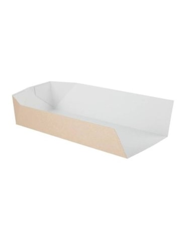 Composteerbare eetstokjesdoos met open zijde 25cm | Makro