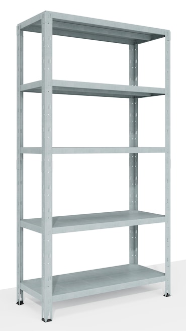 CROSSER Scaffalatura in Acciaio galvanizzato 100x40xH188 montaggio ad ...