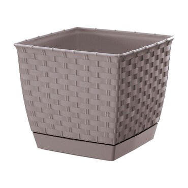 Prosperplast - Maceta RATOLLA SQUARE 2,5L - 16,5x16,5x14,2cm en color ...
