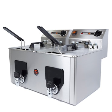 Sammic PF-10+10 400/50-60/3N - 400V friteuse industrielle double 2x8L ...