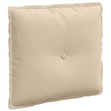 vidaXL Rugkussen Crème 50 x 45 cm Microvezel Stof | Makro