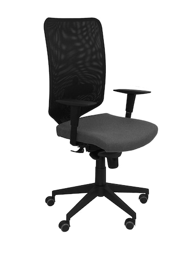 Ossa Negra Silla y Respaldo de malla en color negro y asiento tapizado ...
