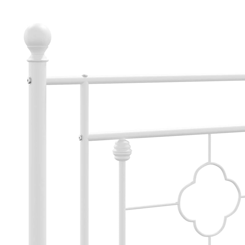 vidaXL Ersatz-Kopfteil Metall Weiß 193 cm | METRO