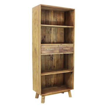 Bob Gardens Libreria in Pino riciclato cm 80x40x190 - PINE Marrone | METRO