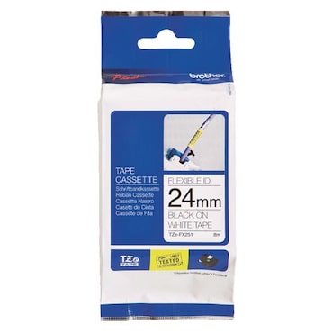 Brother Tzefx251 Bag d'origine Ribbon flexible - Texte noir sur fond ...