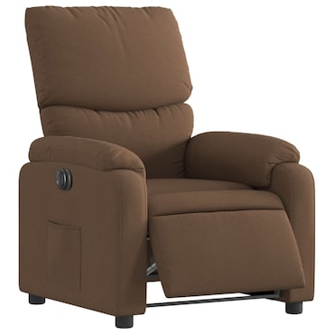 vidaXL Relaxsessel Elektrisch Braun Stoff | METRO