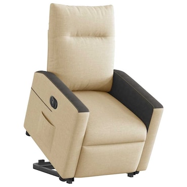 vidaXL Relaxsessel mit Aufstehhilfe Elektrisch Creme Stoff | METRO