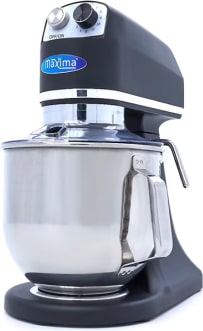 Mixer planétaire - 7 L - jusqu'à 2 kg de pâte - noir mat | Maxima ...