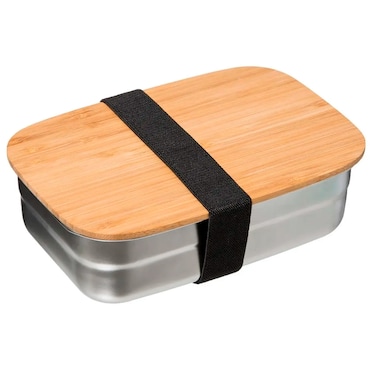 FIVE - Lunch Box in acciaio inossidabile e bambù da 0,85 l | METRO