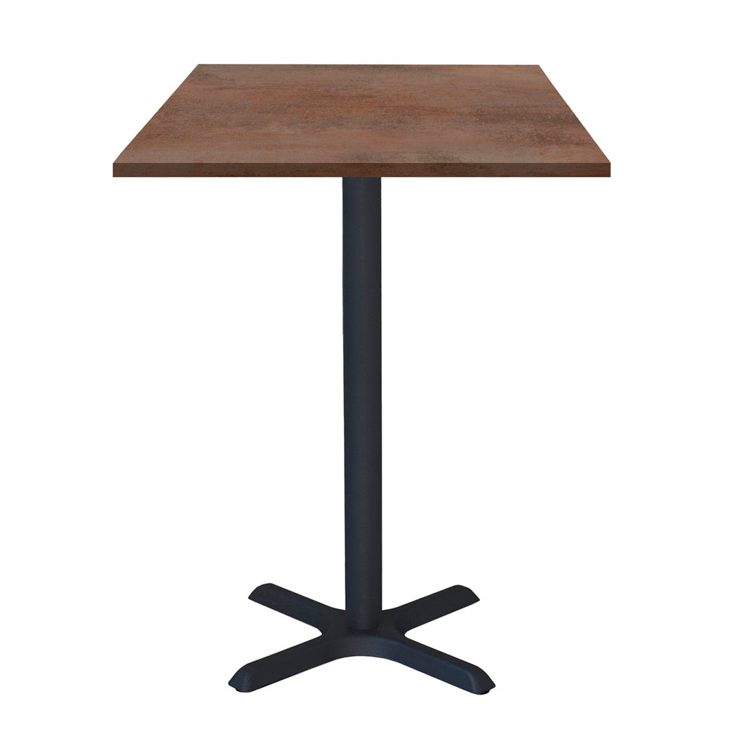 Restootab - Tavolo alto 60x60cm - Dina piano laminato bronzo ossidato ...