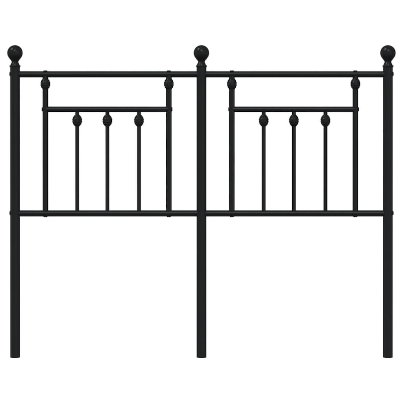 vidaXL Ersatz-Kopfteil Metall Schwarz 120 cm | METRO