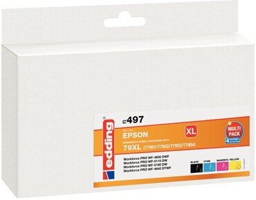 Edding Tintenpatrone ersetzt Epson 79XL /T7901/T79002/T7903/T7904 ...
